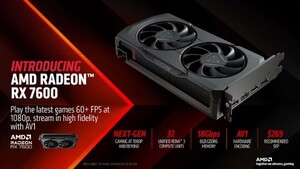 "1080p 게이밍 죄적화"…AMD, 주력 게이밍 GPU '라데온 RX 7600' 출격
